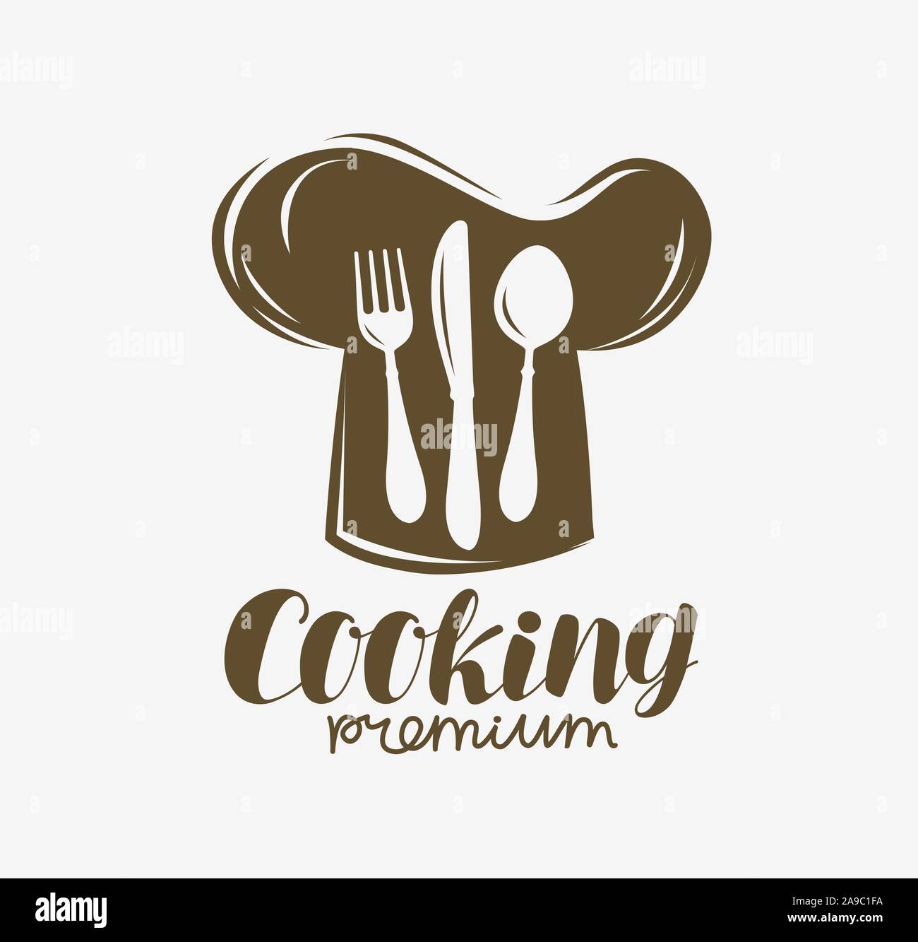 Logo cuisine. Restaurant, étiquette ou symbole de cuisine. Illustration ...