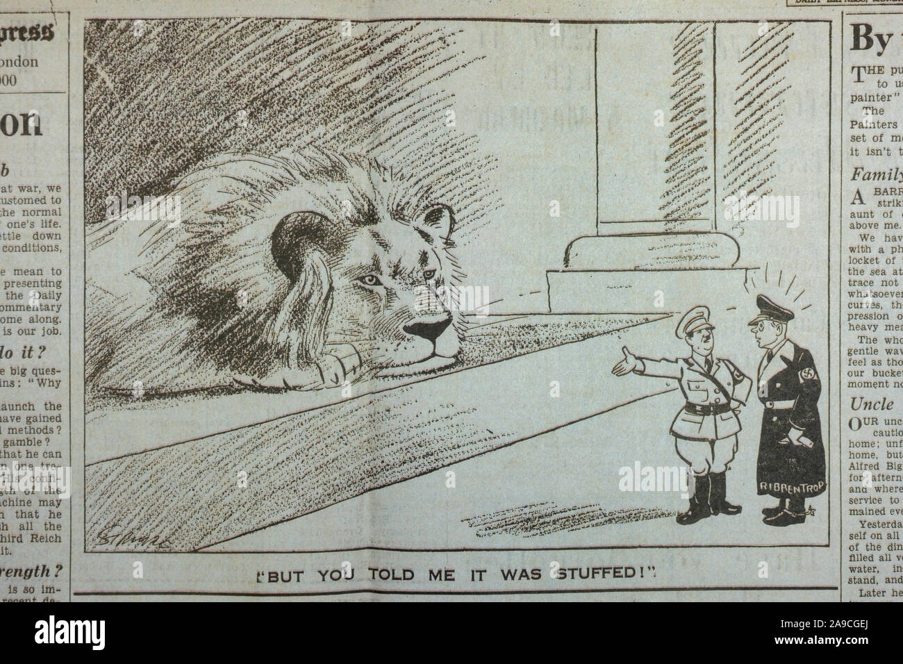 Adolf hitler cartoon Banque de photographies et d’images à haute ...