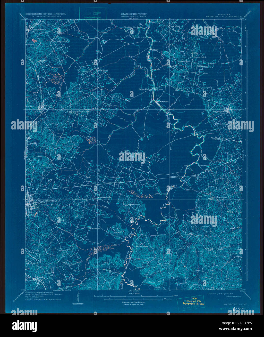 Carte de madisonville kentucky Banque de photographies et d’images à ...