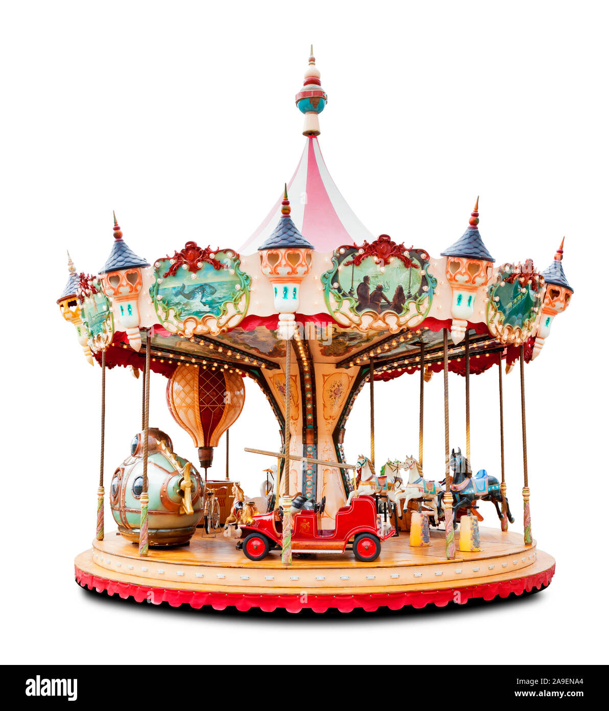 Carrousel des enfants Banque d'images détourées - Alamy