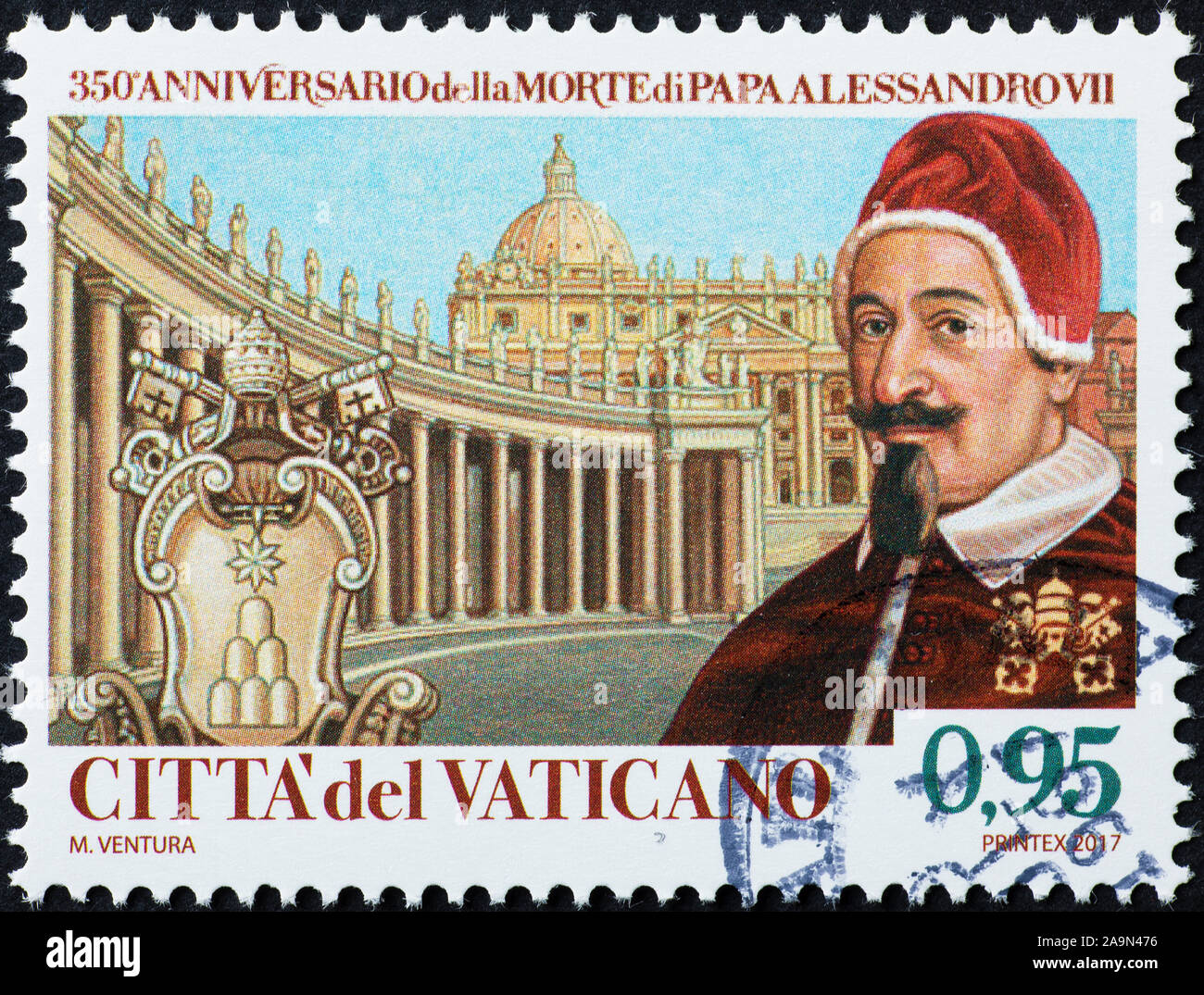 Pope stamp Banque de photographies et d’images à haute résolution - Alamy