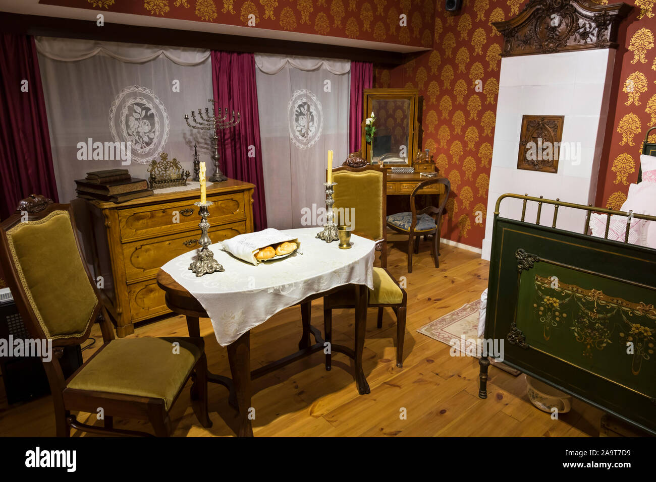 Ancien salon bourgeois traditionnels. Vintage intérieur Photo Stock - Alamy