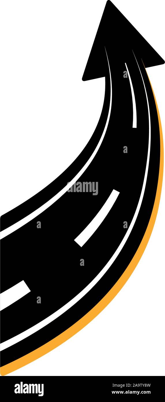 Road Marking Arrow Banque d'images vectorielles - Alamy