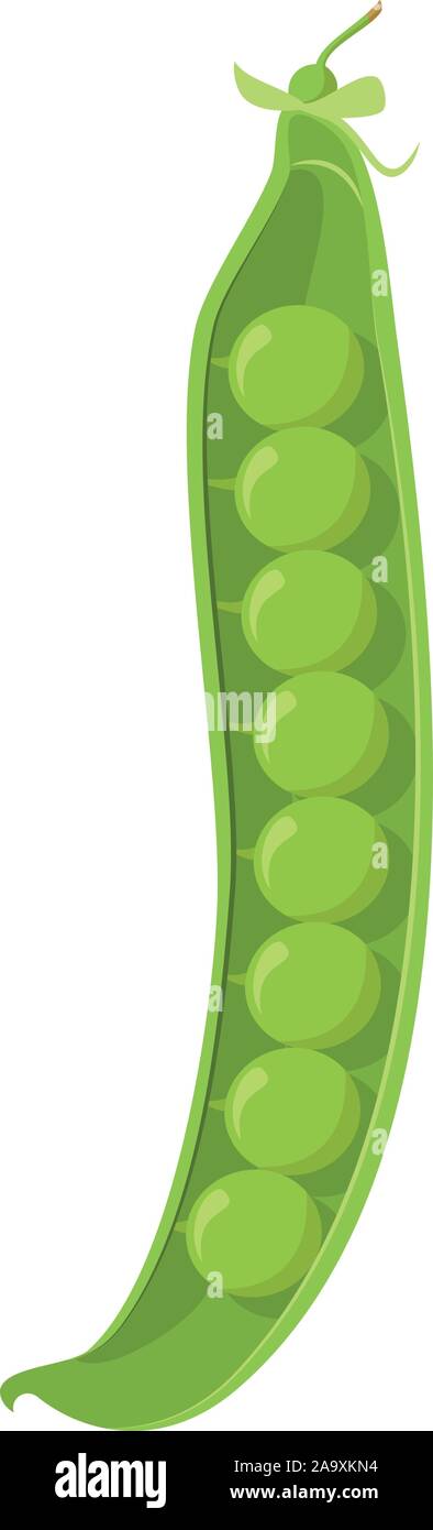 Vector illustration d'un drôle de petits pois dans un style de dessin ...