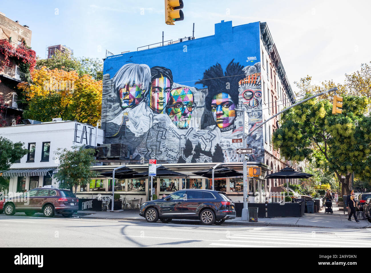 Eduardo Kobra avec peinture murale, Frida Kahlo Andy Warhol, Keith ...