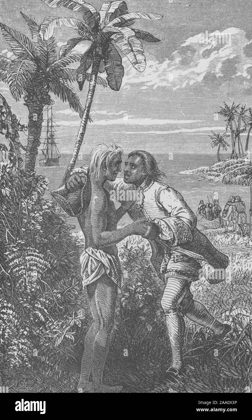 Robinson crusoe and friday Banque de photographies et d’images à haute ...