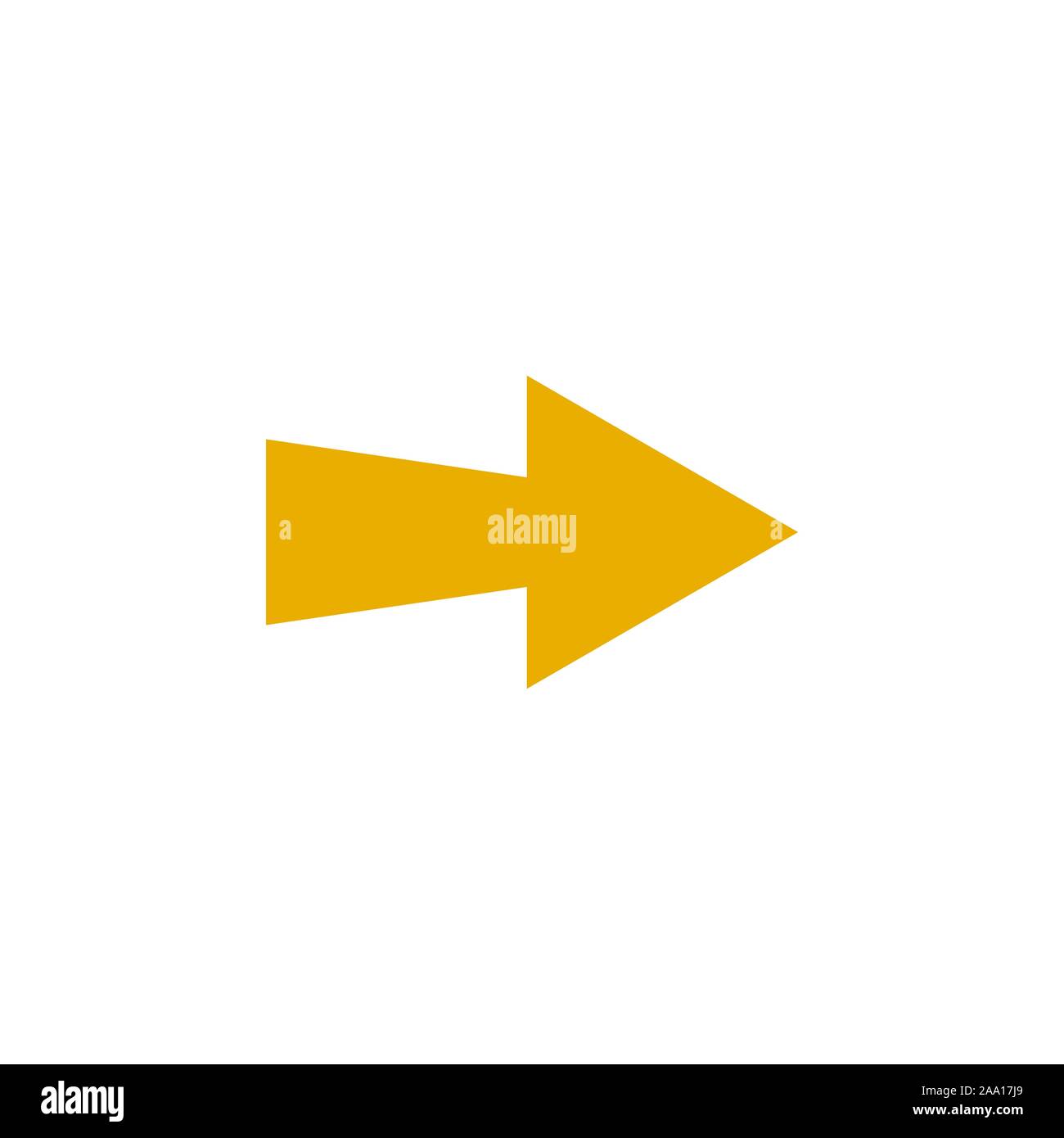 Flèche jaune moderne, grande conception pour tout usage. Vector Art ...