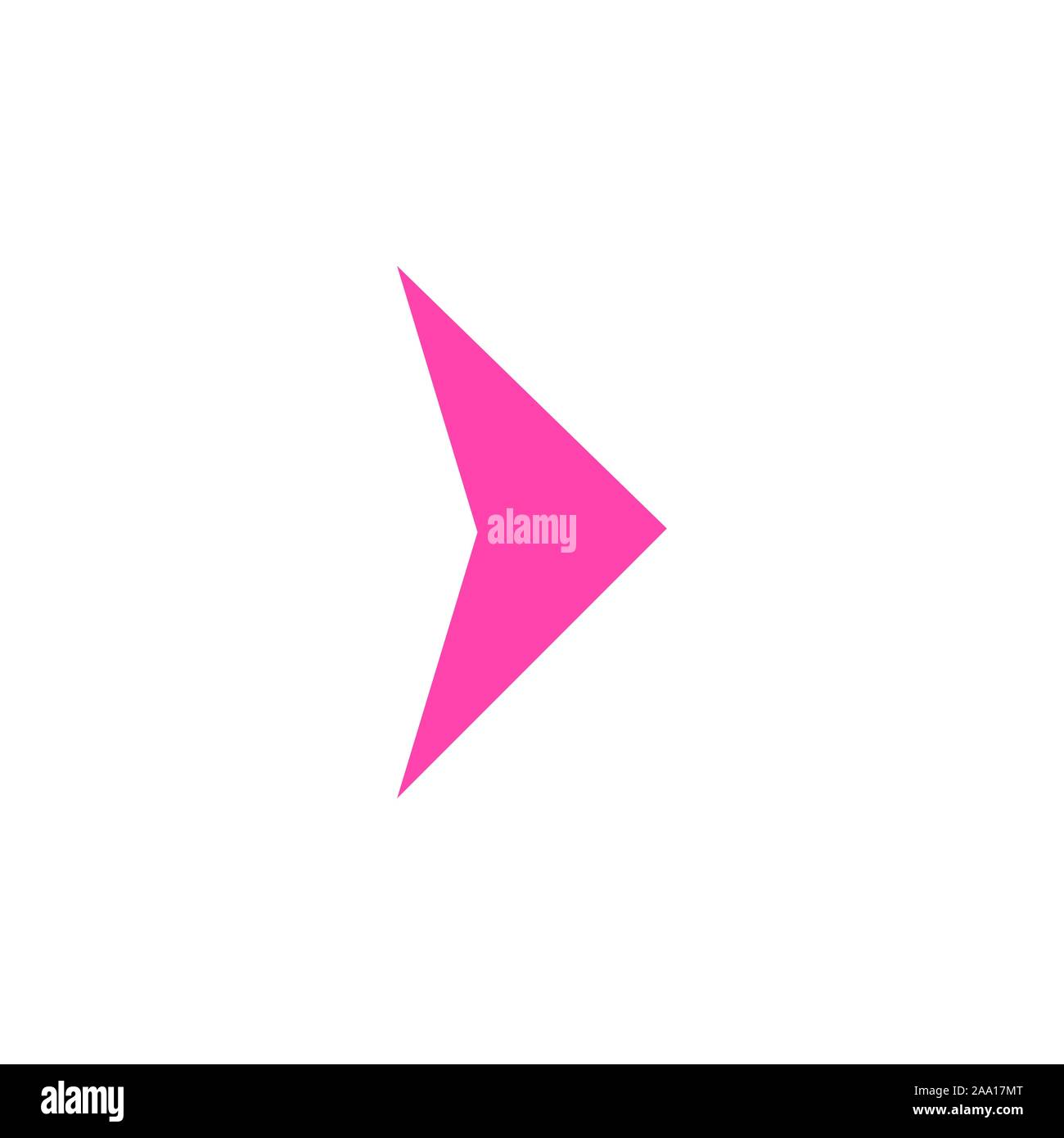 Flèche Rose moderne, grande conception pour tout usage. Vector Art ...