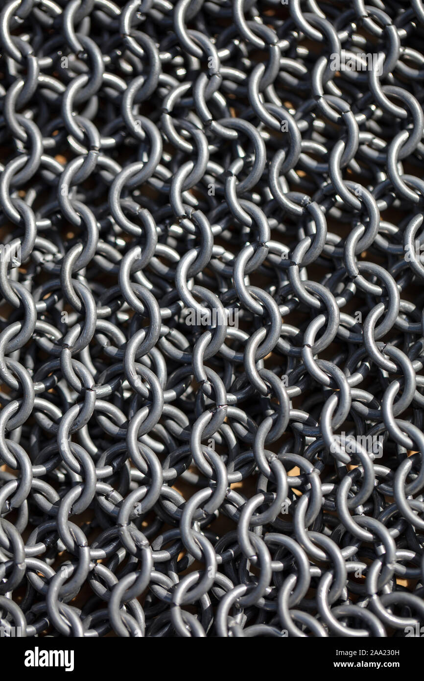 Texture metal chain armour Banque de photographies et d’images à haute ...