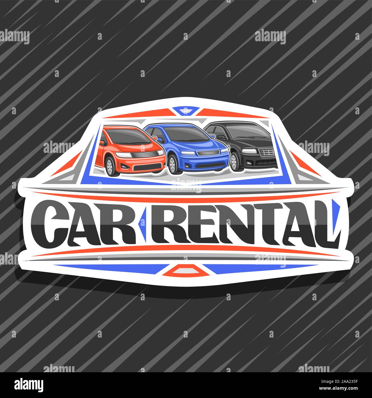 Logo voiture loueur Banque d'images vectorielles - Alamy