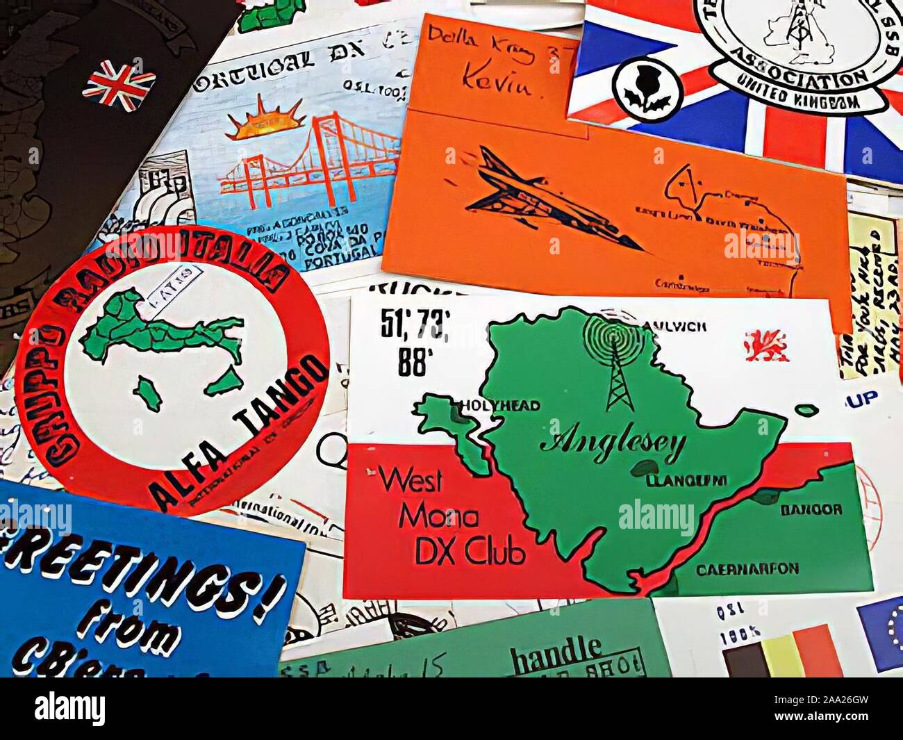 Carte qsl Banque de photographies et d’images à haute résolution - Alamy