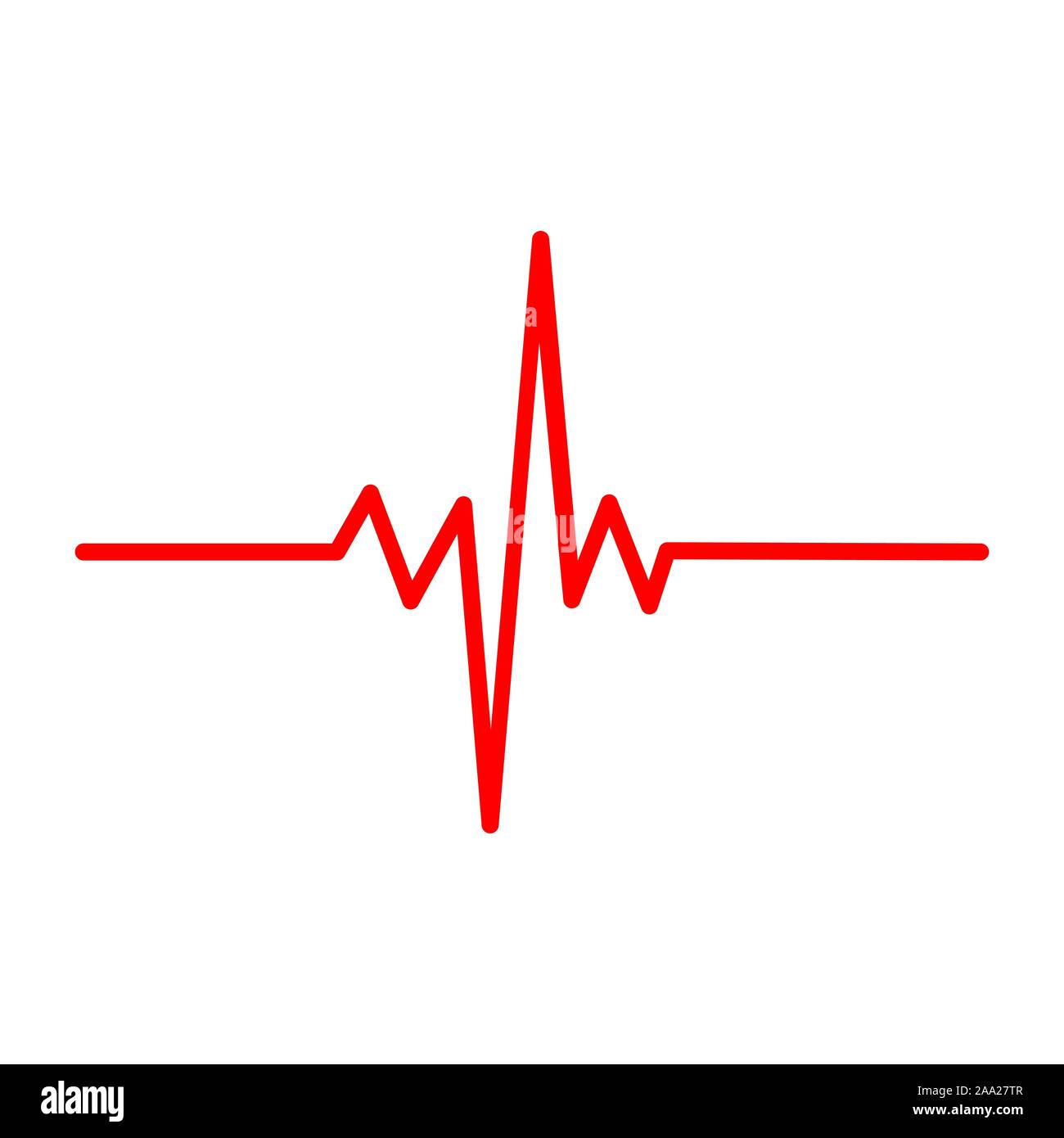 Rythme cardiaque solide icône ekg. Symbole du rythme cardiaque cardio ...