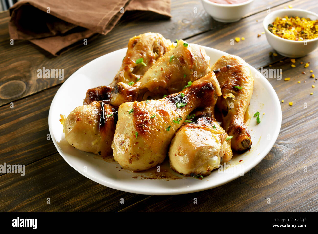 Pilons poulet frites Banque de photographies et d’images à haute ...