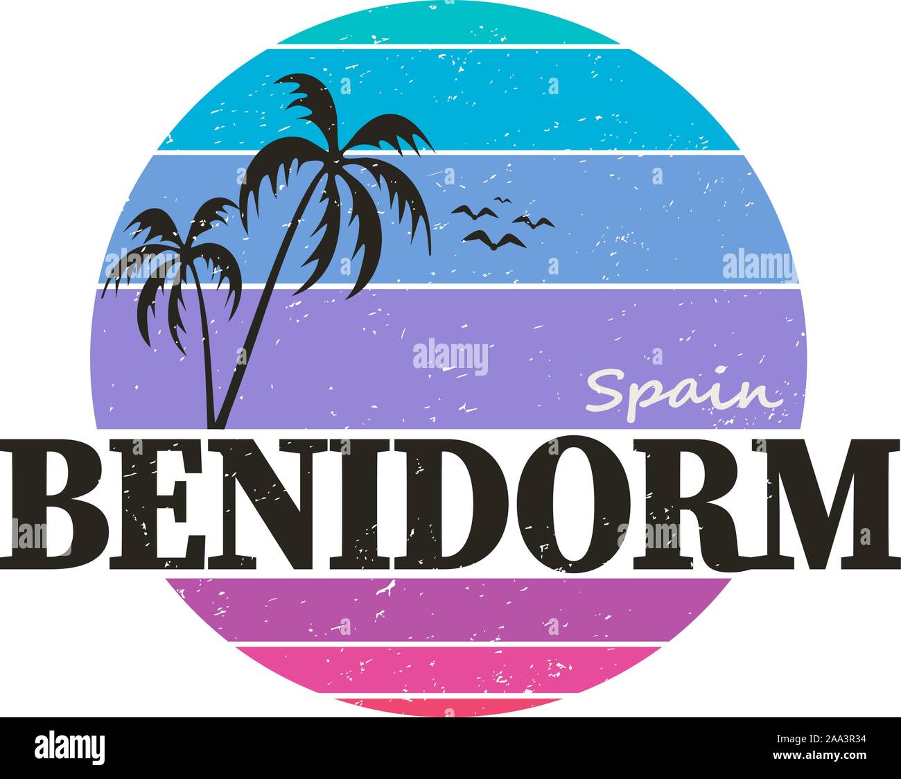 Benidorm city Banque d'images vectorielles - Alamy