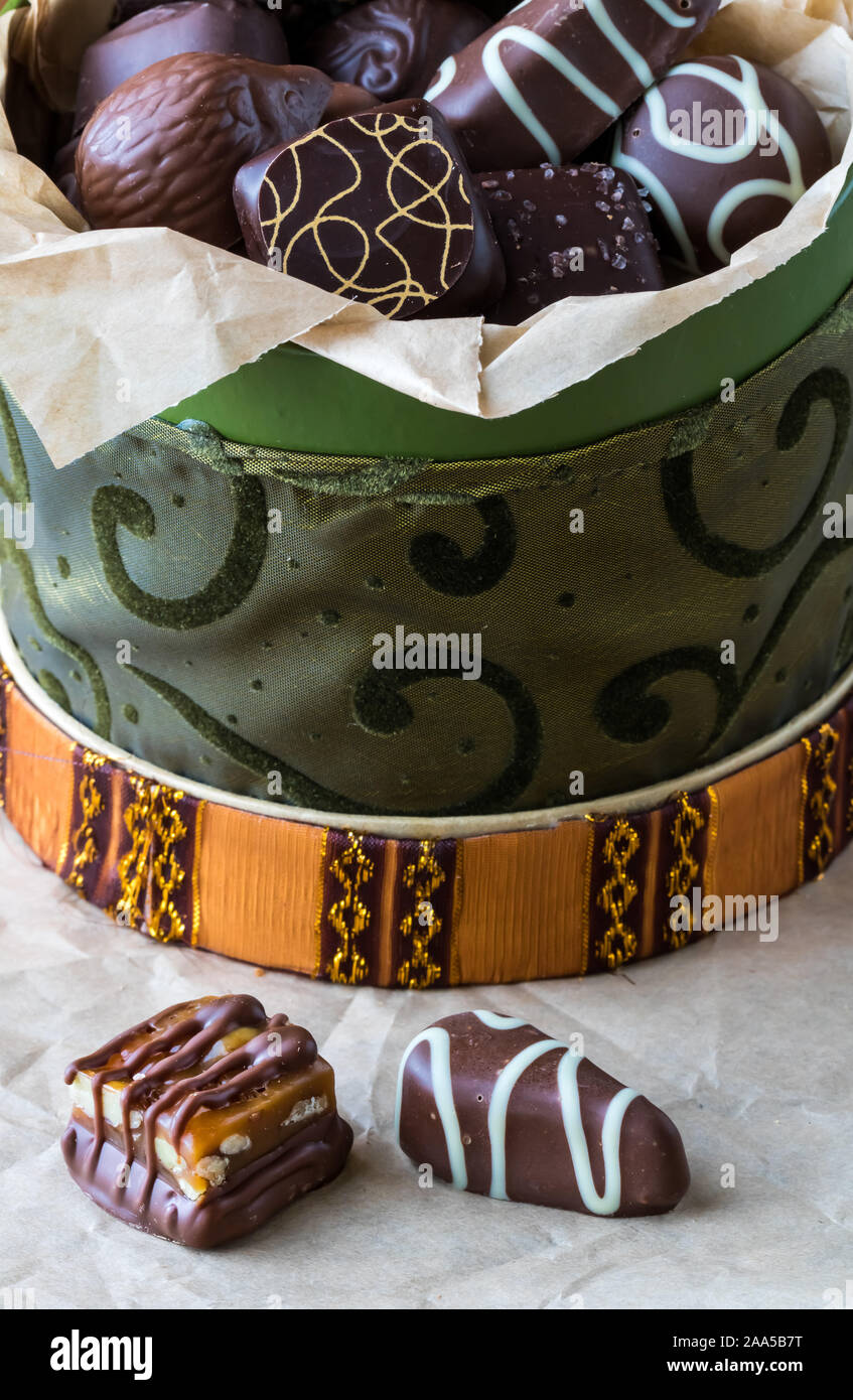 Chocolat au caramel collant Banque de photographies et d’images à haute ...