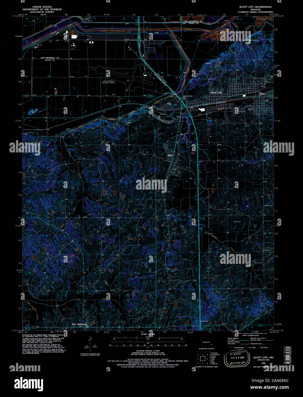 Carte de la ville de scott Banque de photographies et d’images à haute ...