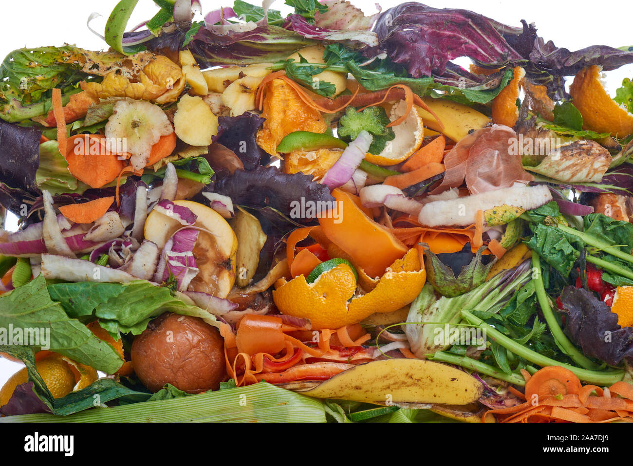 Les déchets alimentaires. Les restes compostables, le lapse de temps ...