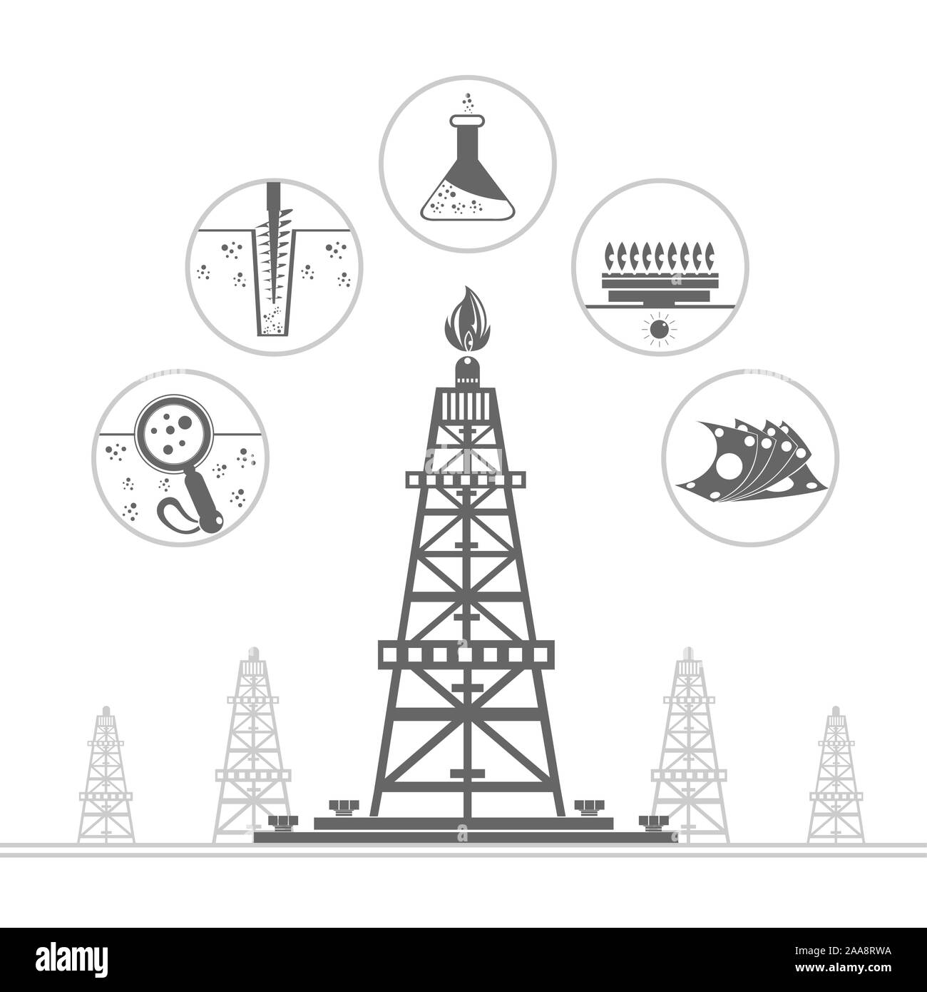 Processus de gaz Banque d'images vectorielles - Alamy
