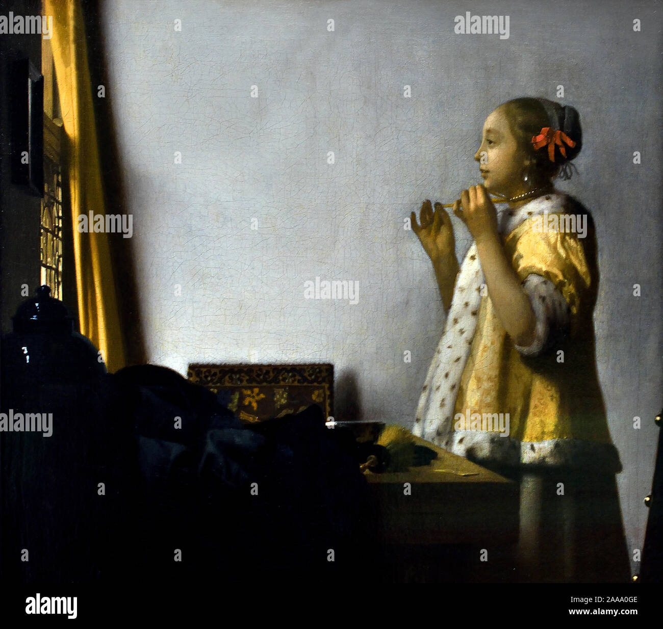 L'art de la peinture par johannes vermeer 1632 1675 Banque de ...