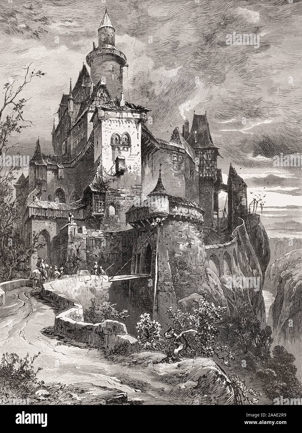 Château fort médiéval Photo Stock - Alamy