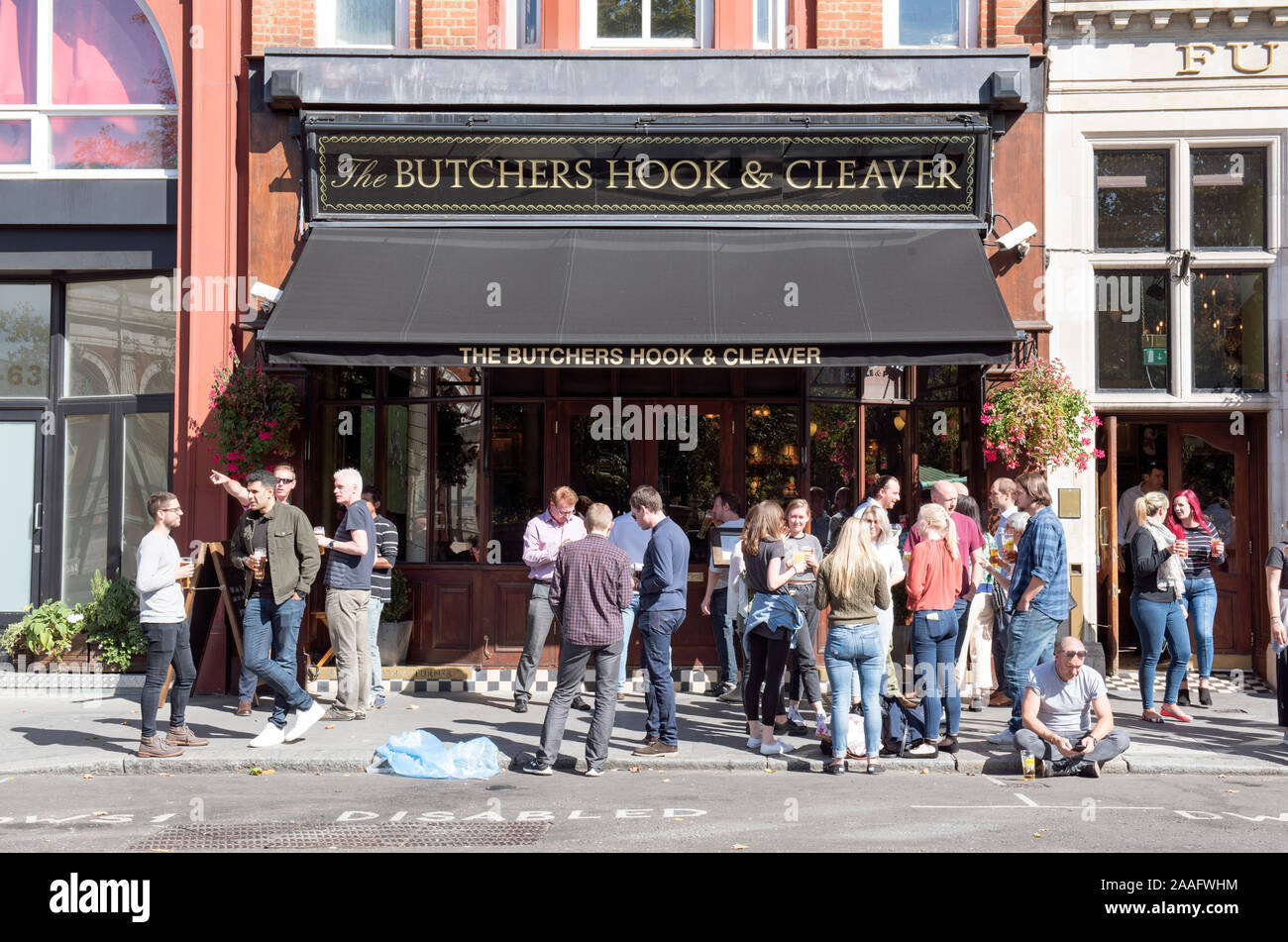 Boucherie crochet et couperet pub Banque de photographies et d’images à ...