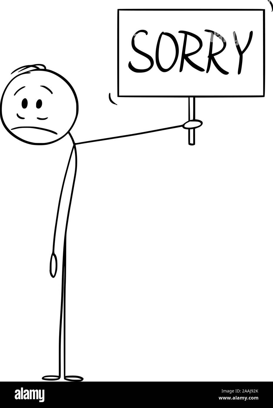 Vector cartoon stick figure dessin illustration conceptuelle de l'homme ...