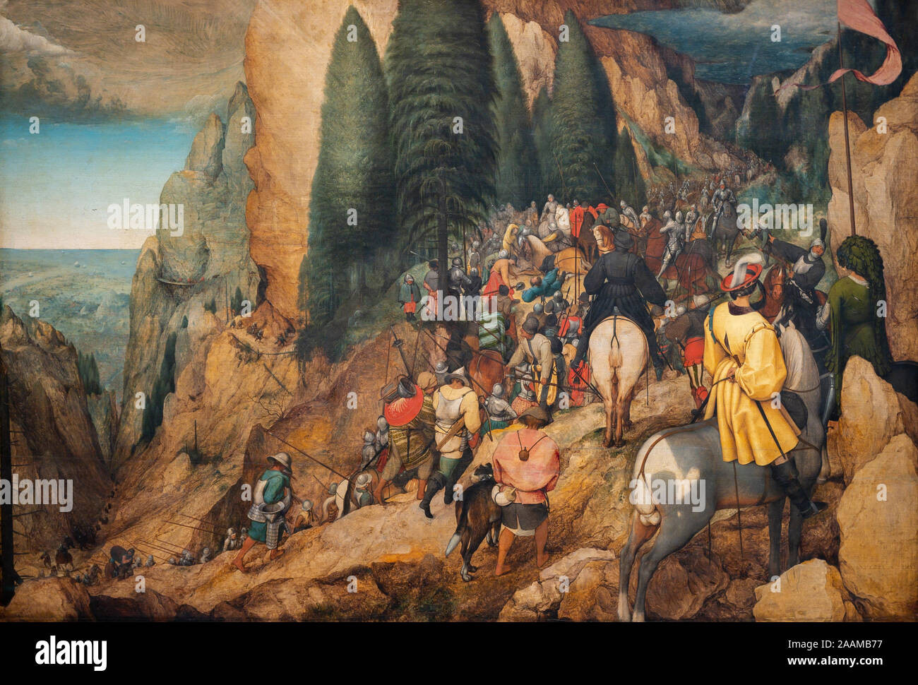"La conversion de Paul' (1567) de Pieter Bruegel ou Brueghel (aussi) de ...