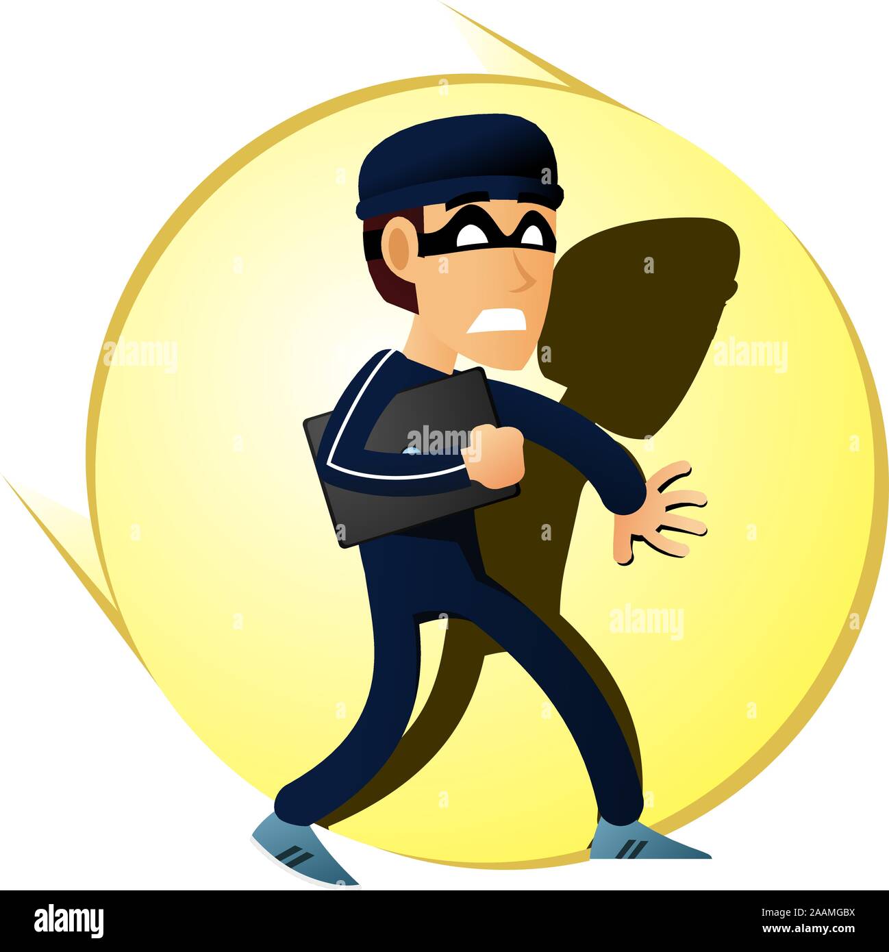 Voleur de police Banque d'images détourées - Alamy