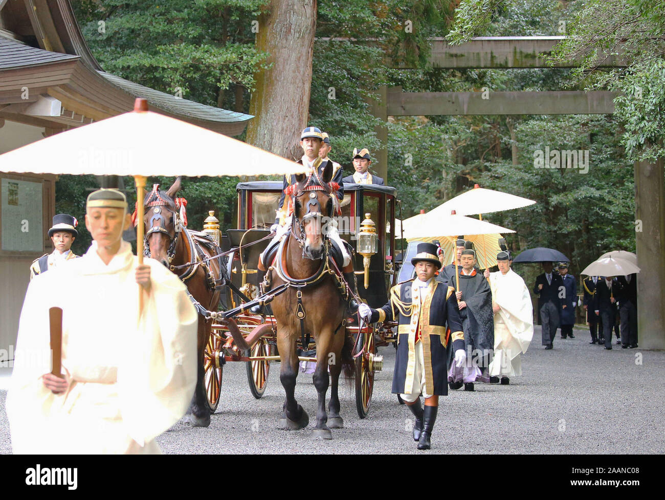 La Préfecture de Mie, au Japon. 23 Nov, 2019. Empereur japonais ...