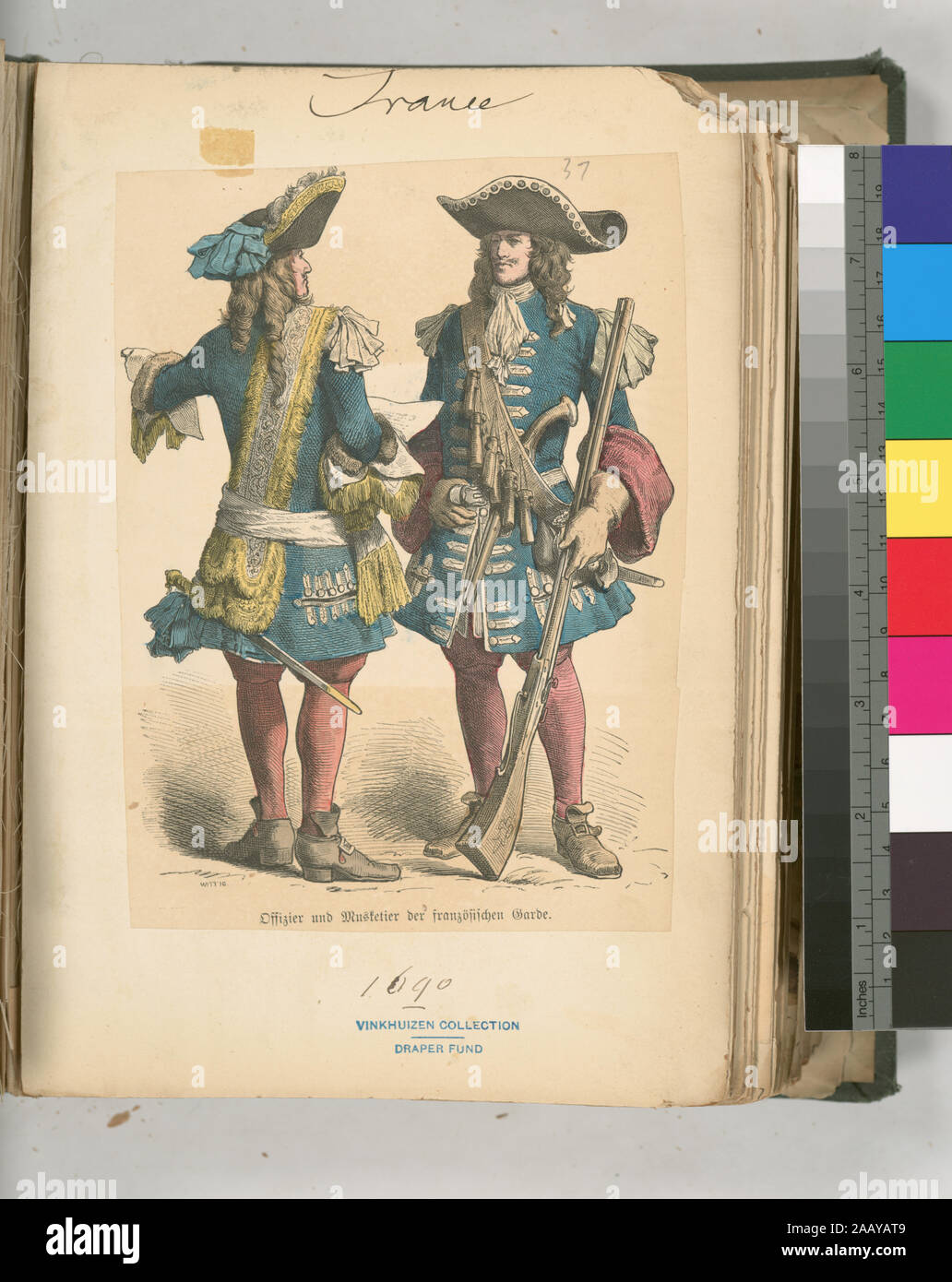 Soldat de france 1680 1700 louis xiv Banque de photographies et d ...