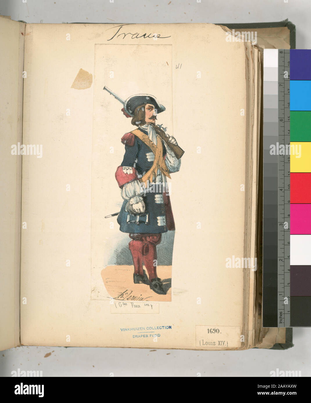 Soldat de france 1680 1700 louis xiv Banque de photographies et d ...