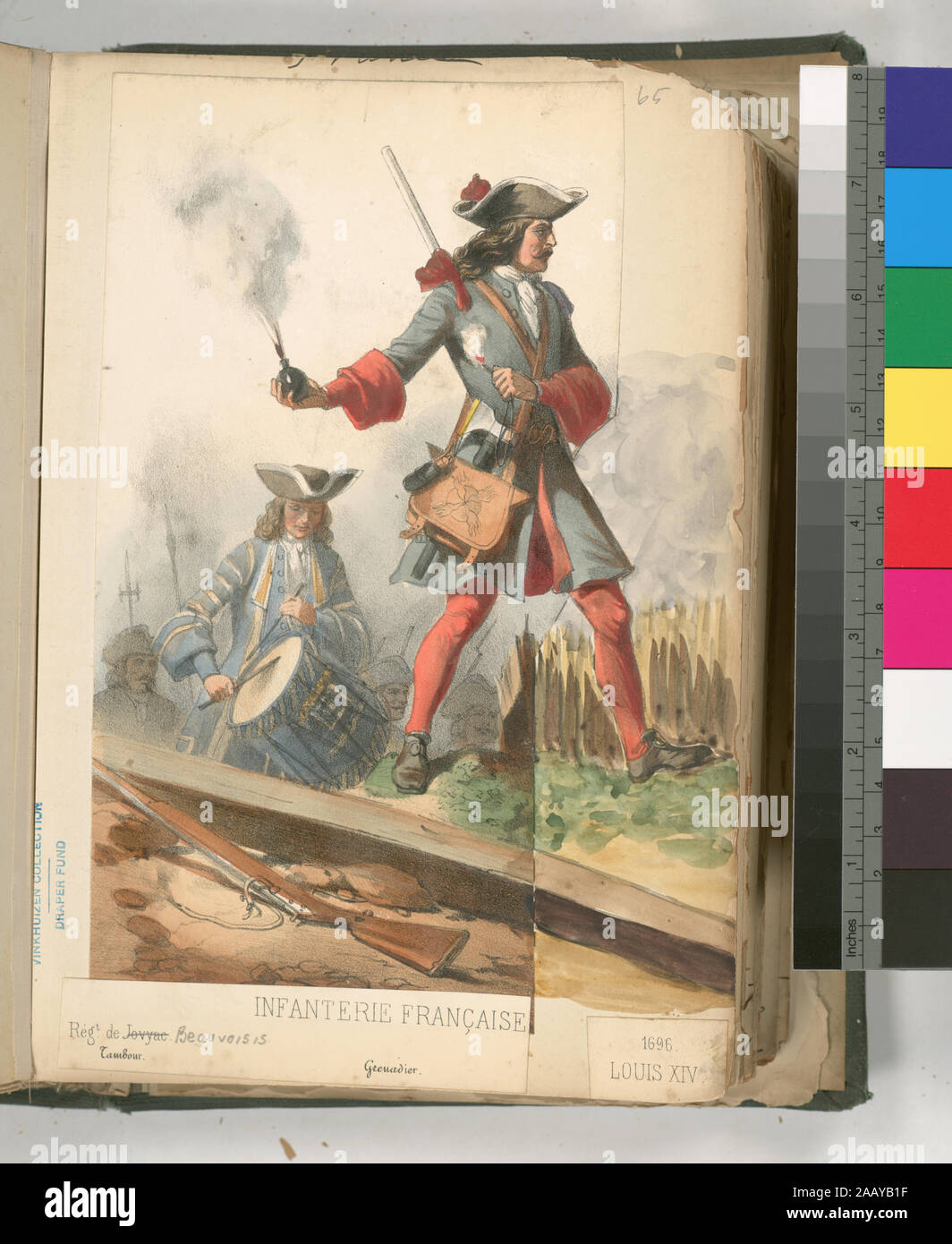 Soldat de france 1680 1700 louis xiv Banque de photographies et d ...