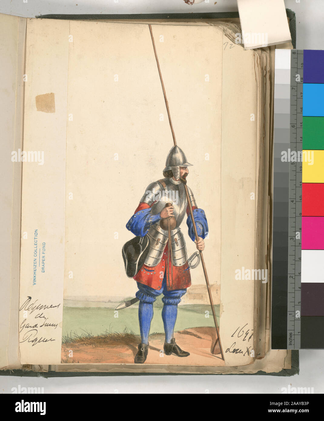 Soldat de france 1680 1700 louis xiv Banque de photographies et d ...