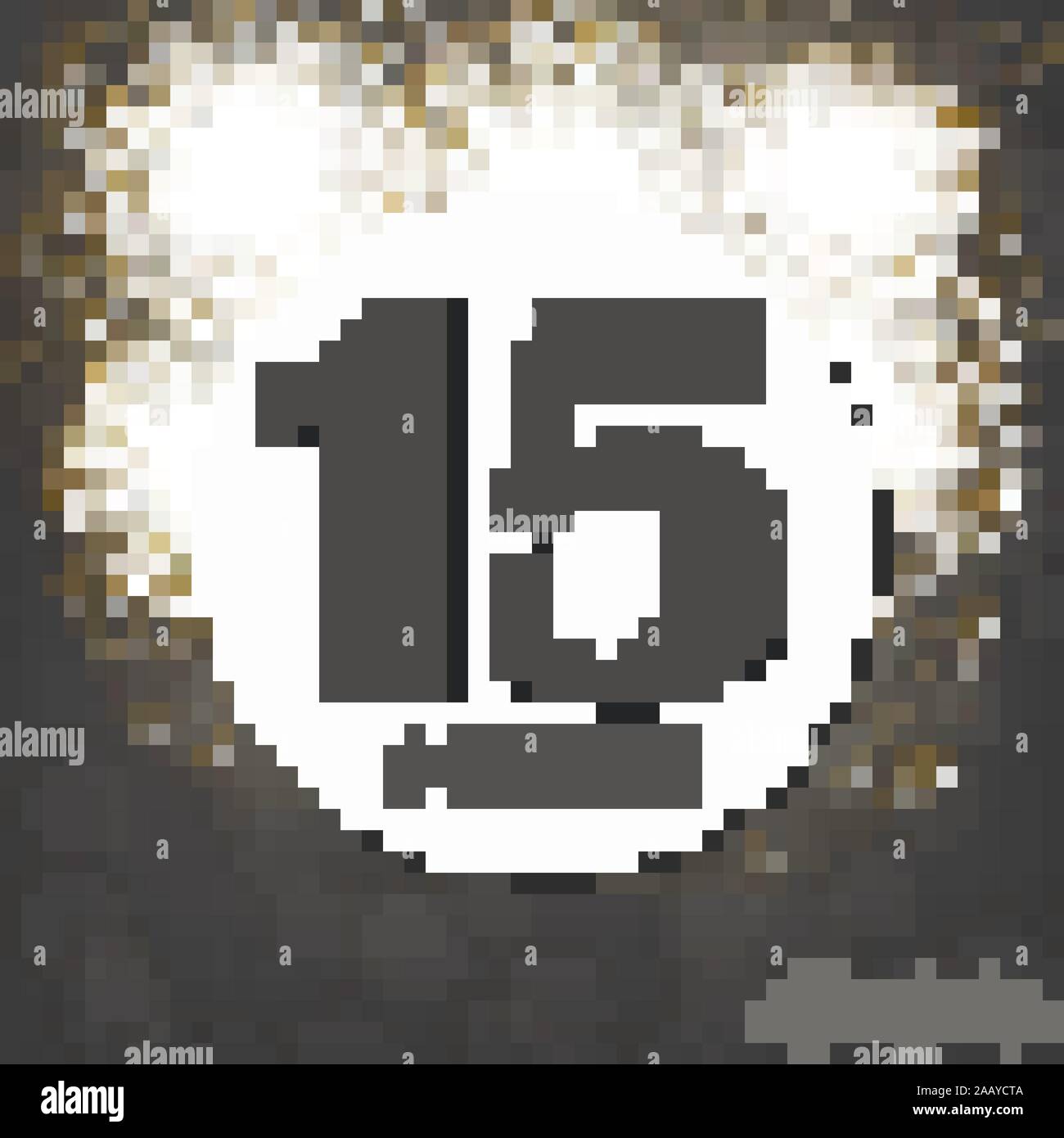 L'icône le 15 octobre. Pour la planification jour important. Bannière ...