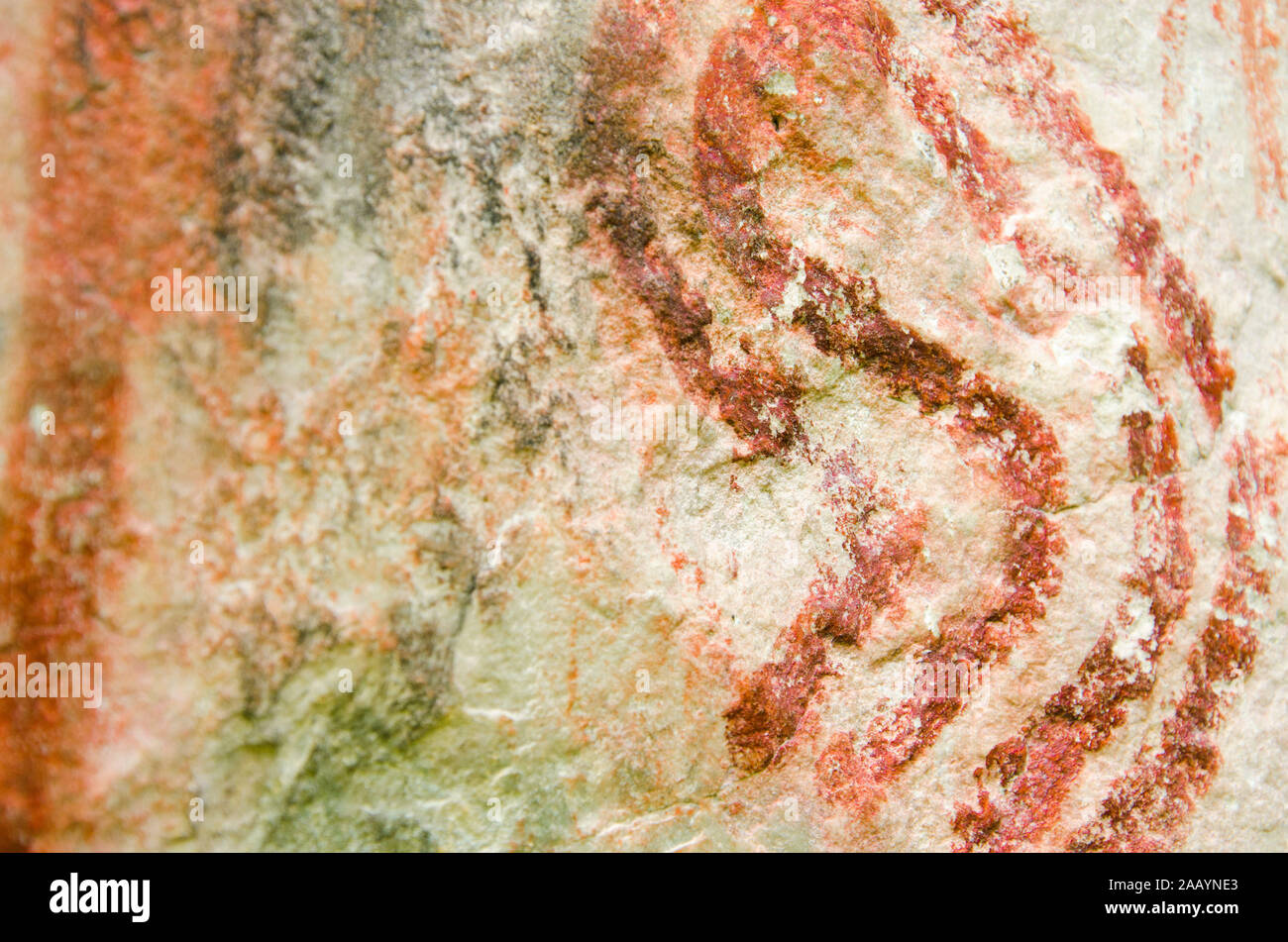 Rock avec pictogramme de la culture pré-Colombienne Muisca dans le ...