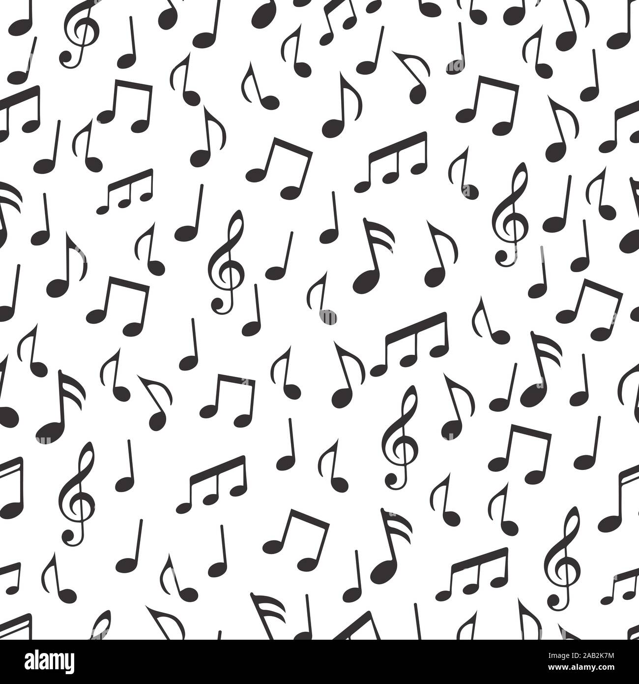 Des notes de musique, signes et symboles mélodieux motif transparent ...