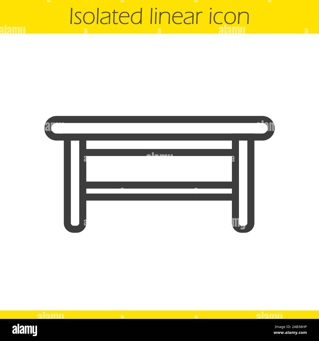 L'icône table linear. Fine ligne illustration. Contour classique ...