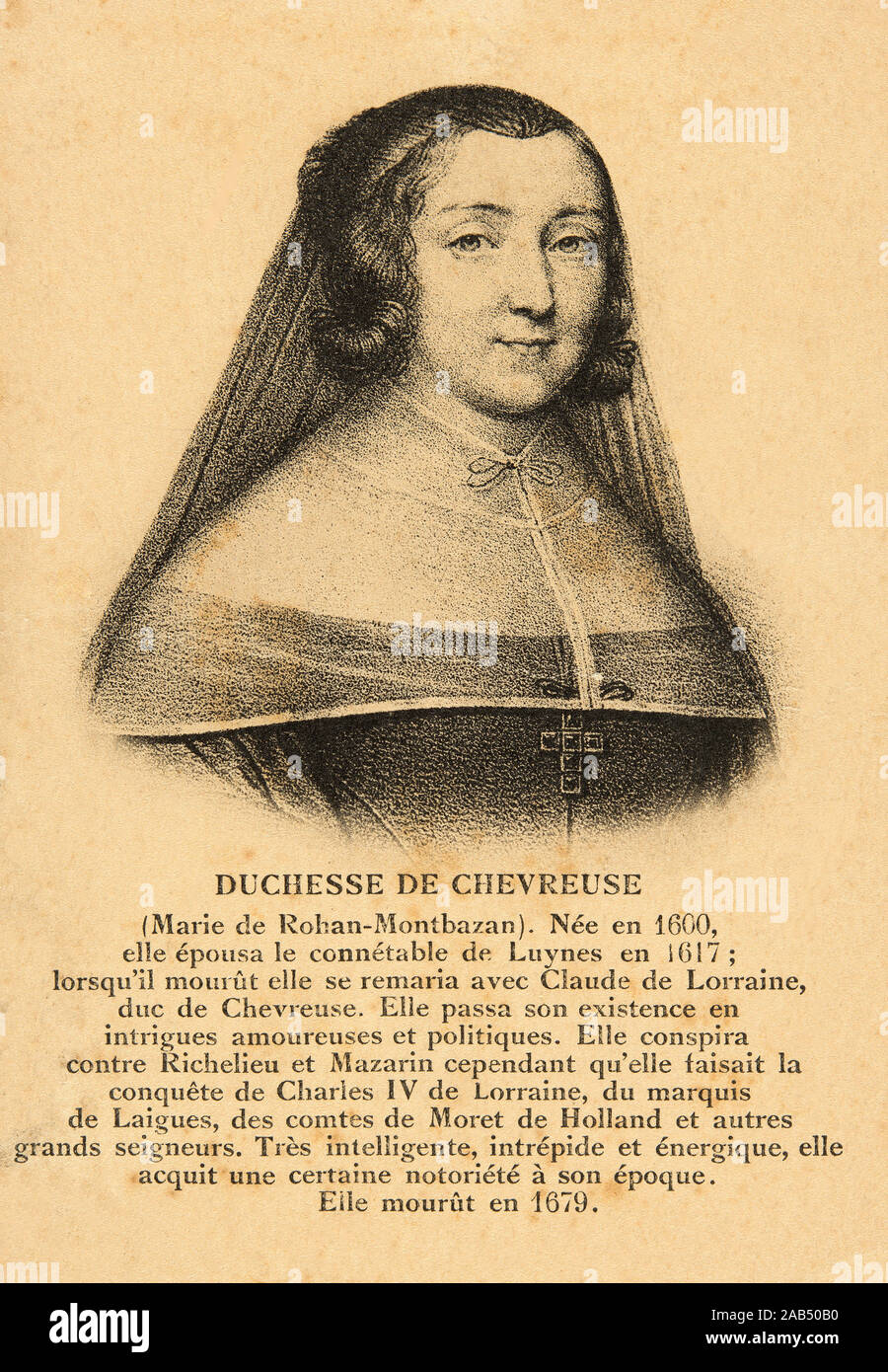Marie de rohan duchesse de chevreuse Banque de photographies et d ...