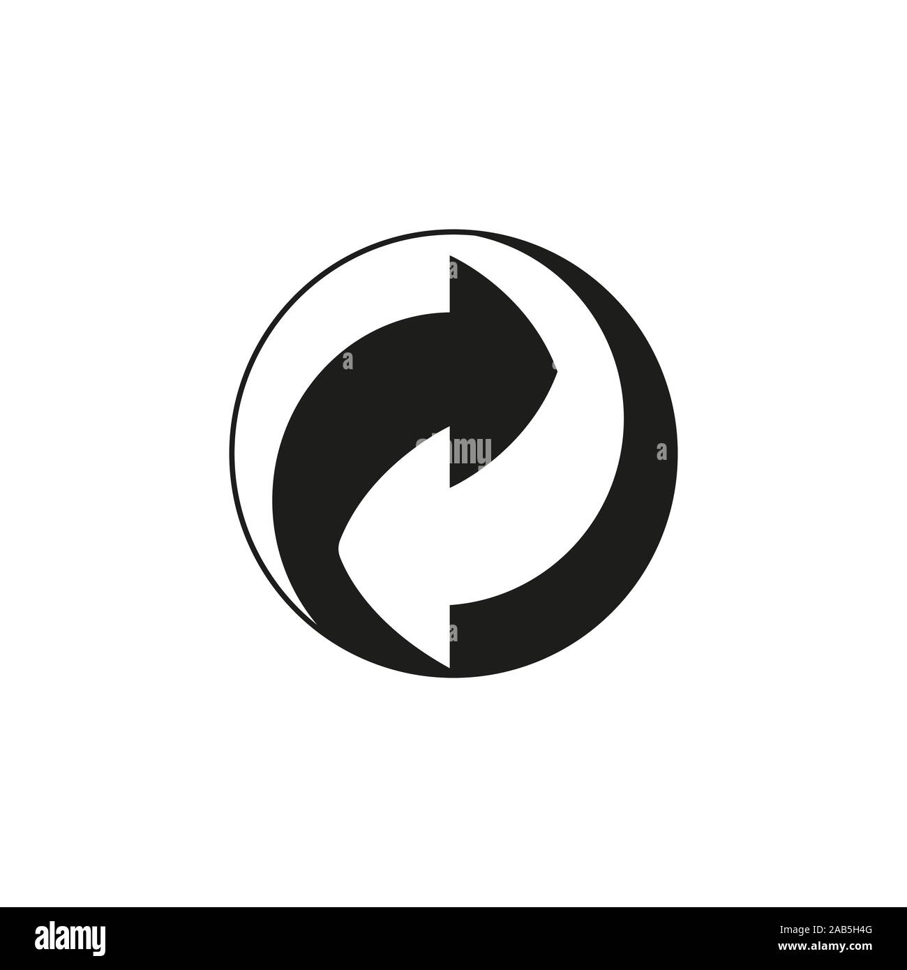 Point vert symbole. Illustration vectorielle, modèle plat Image ...