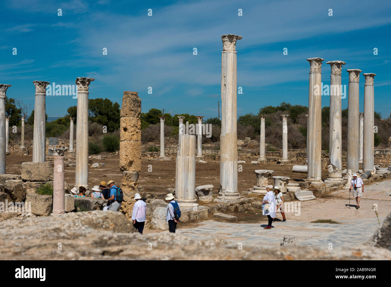 Salamine anciennes ruines romaines du nord de chypre Banque de ...