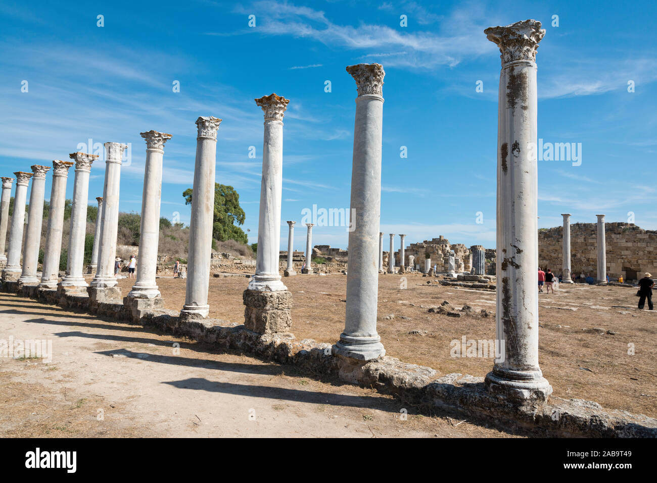 Salamine anciennes ruines romaines du nord de chypre Banque de ...
