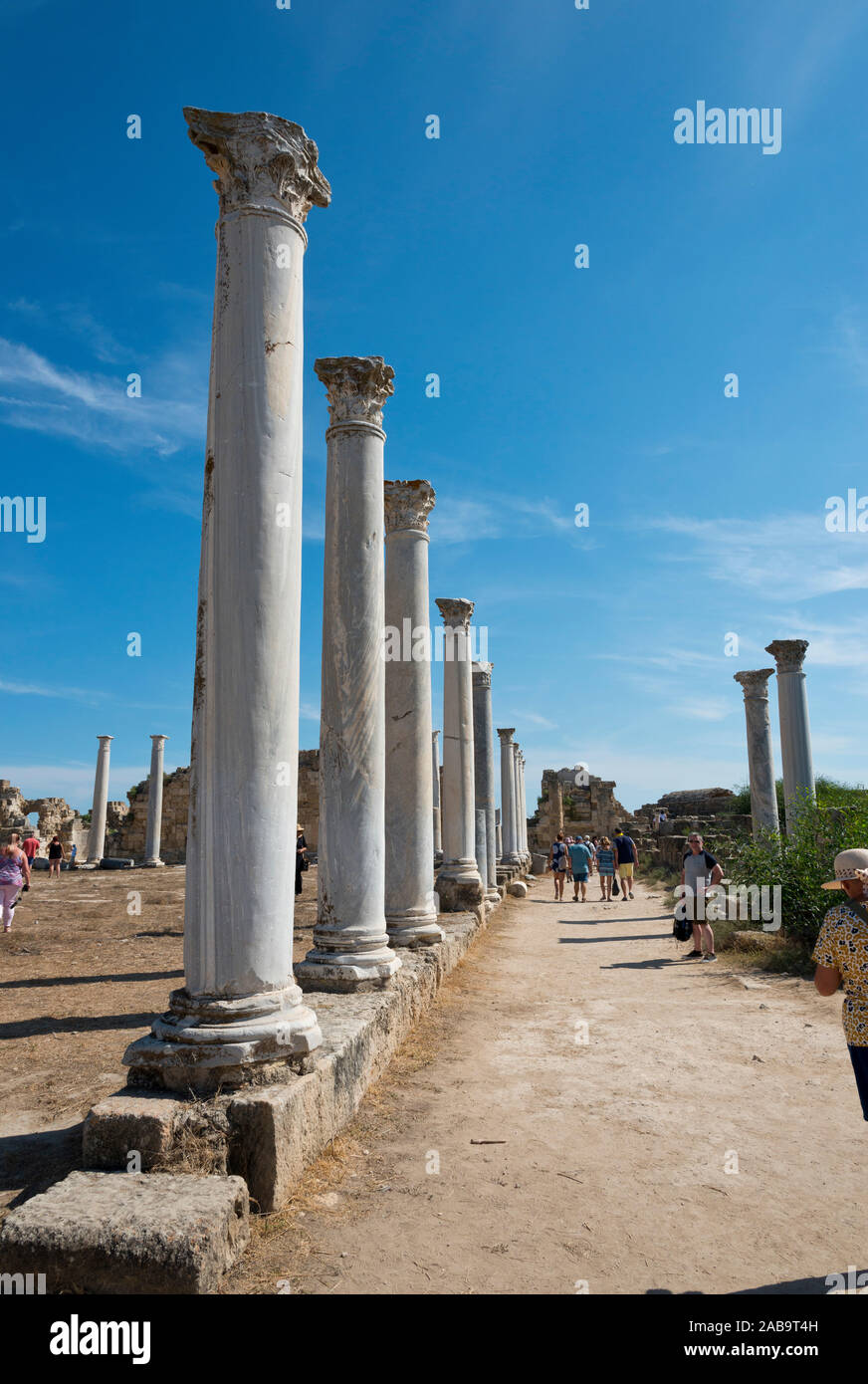 Salamine anciennes ruines romaines du nord de chypre Banque de ...