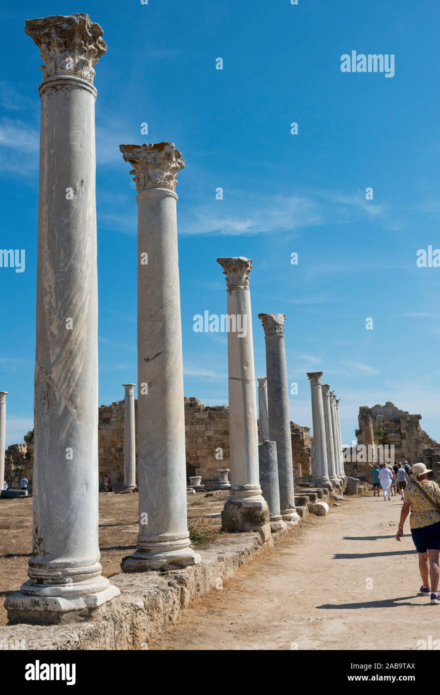 Salamine anciennes ruines romaines du nord de chypre Banque de ...