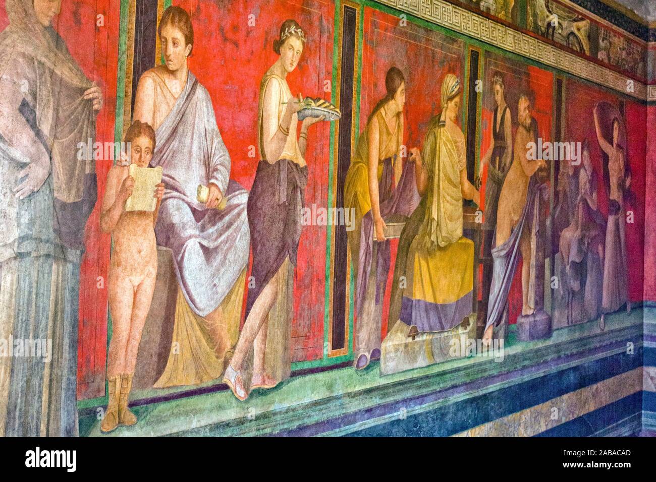 Villa romaine fresque Banque de photographies et d’images à haute ...