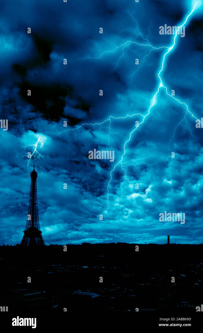 éclairs ciel france Banque de photographies et d’images à haute résolution - Alamy
