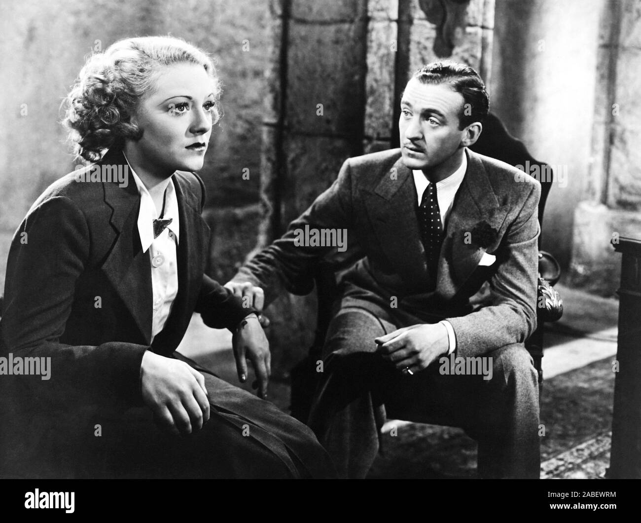 Merci, JEEVES !, de gauche, Virginia Field, David Niven, 1936, TM et copyright ©20th Century Fox ...