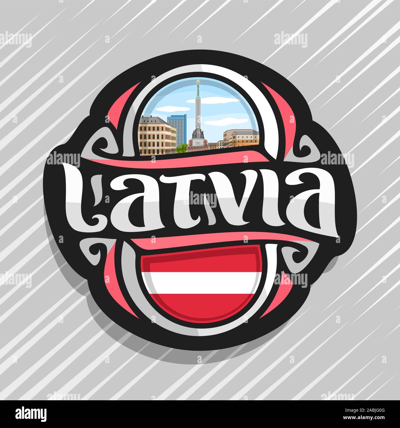 Monument aux drapeaux Banque d'images vectorielles - Alamy