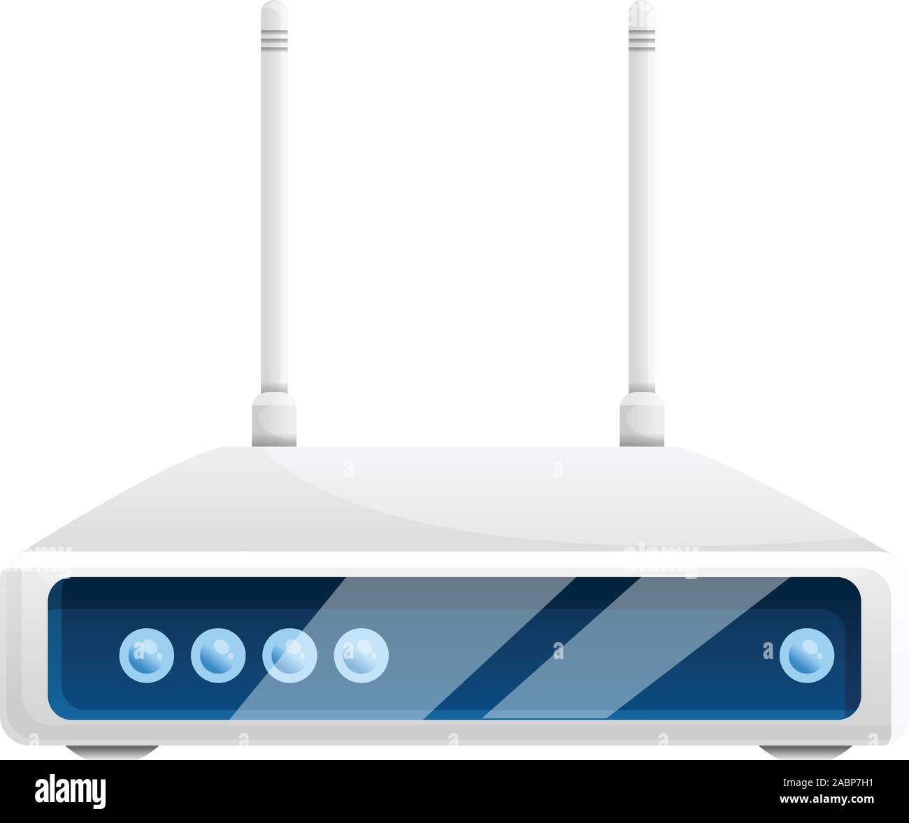 L'icône du routeur du réseau. Caricature de routeur réseau icône ...