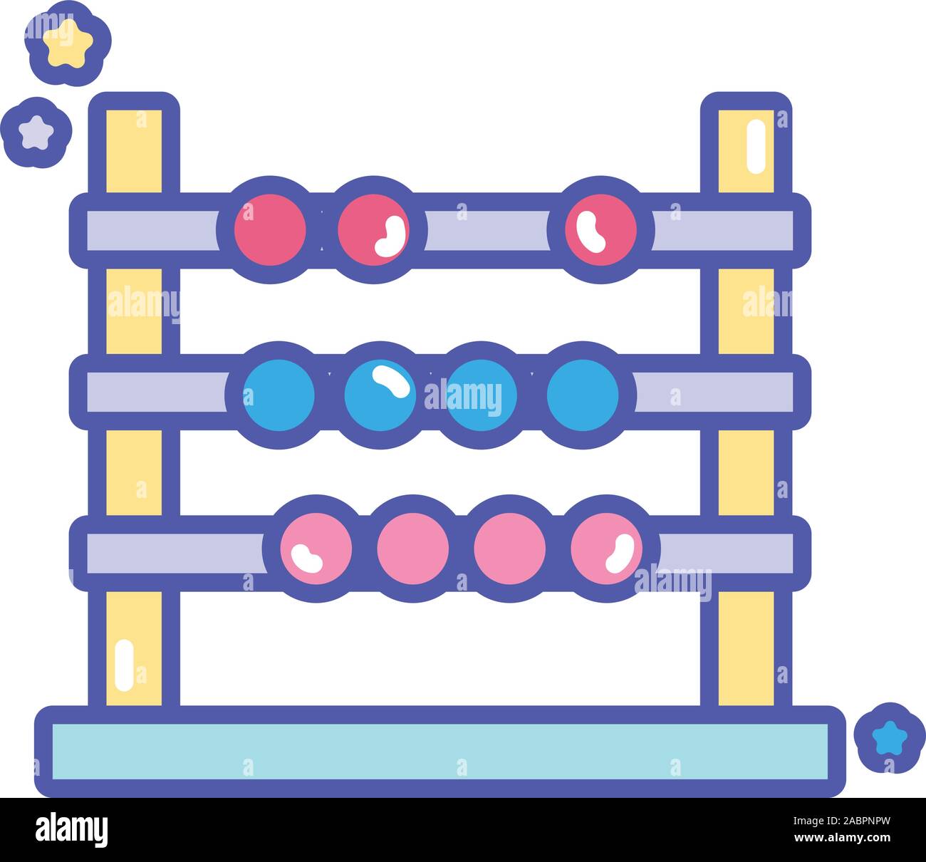 Tableau de calcul abaque Banque d'images vectorielles - Alamy