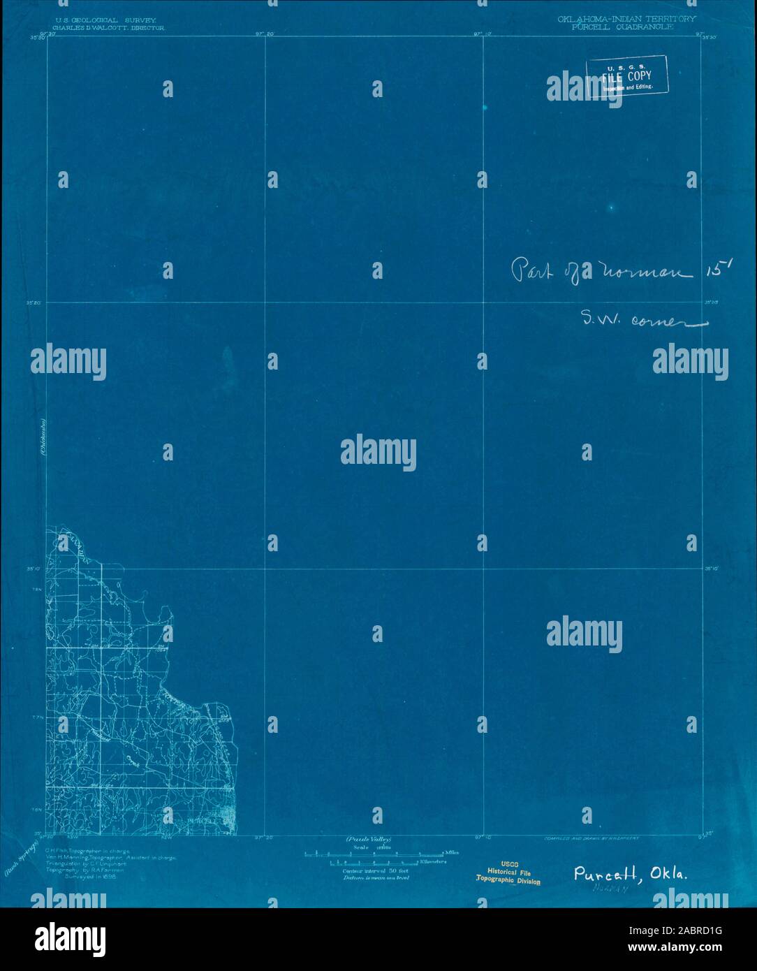 Carte de l'oklahoma purcell Banque de photographies et d’images à haute ...